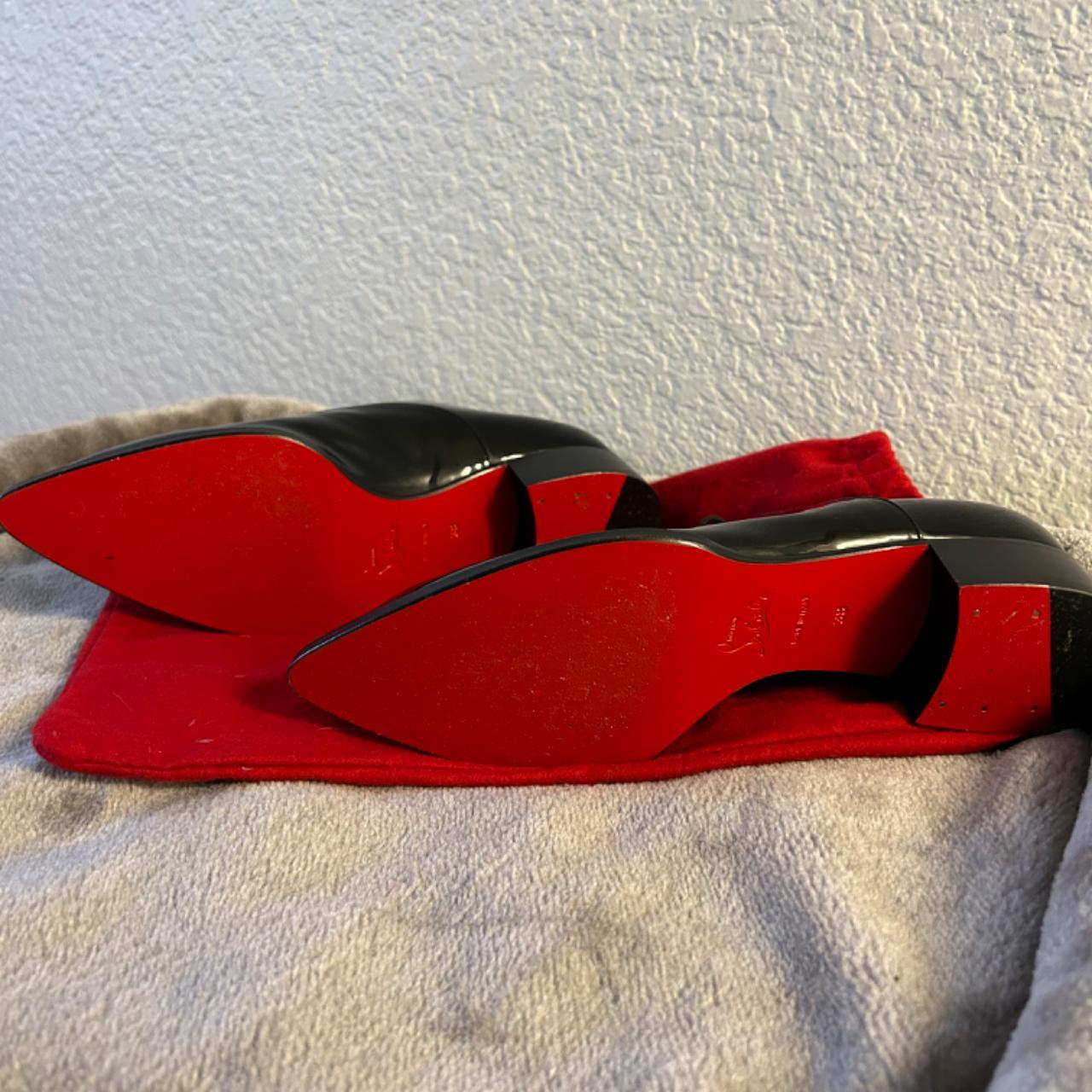 Christian Louboutin red bottom dress shoes. Worn... - Depop