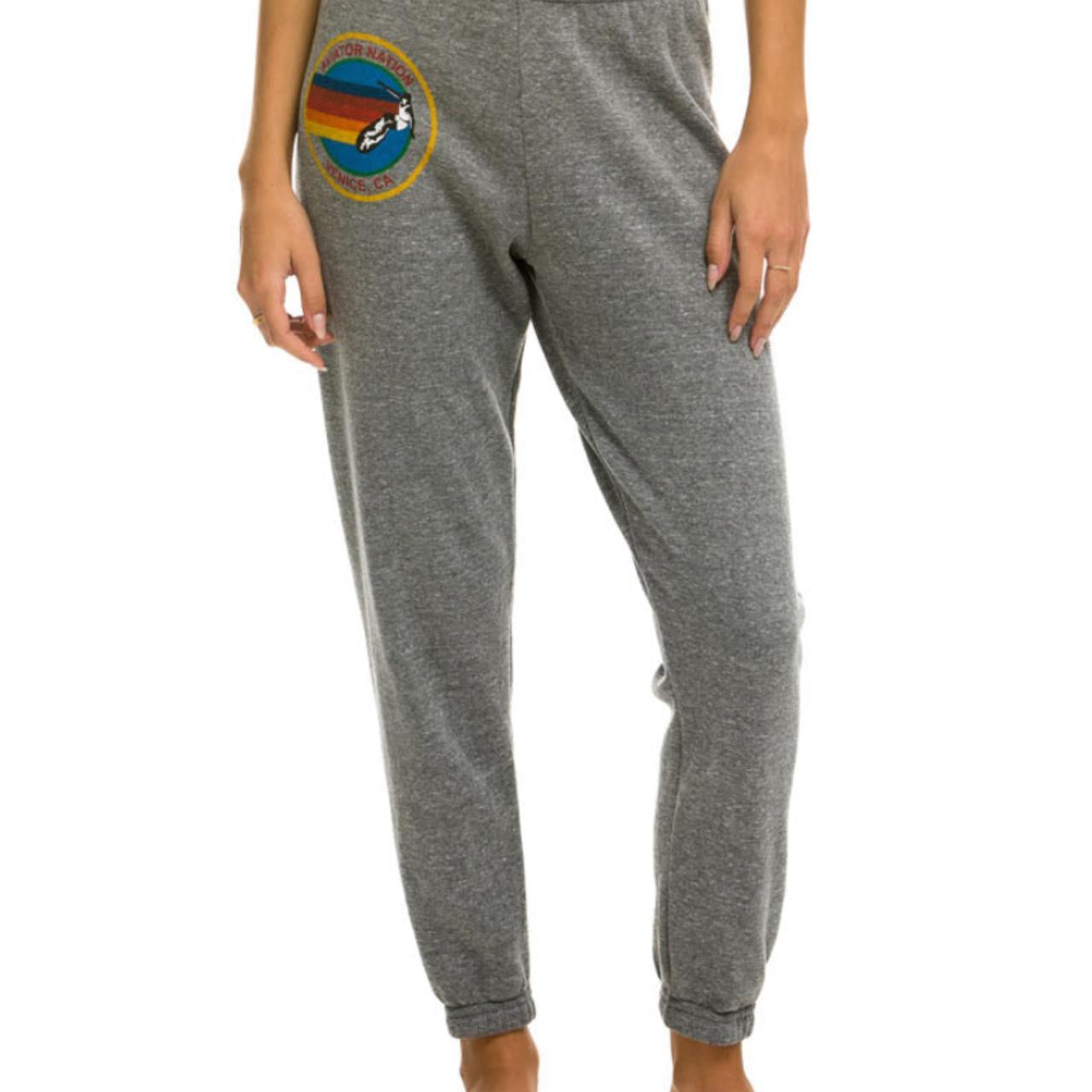 Aviator Nation Women's Grey Joggers-tracksuits | Depop