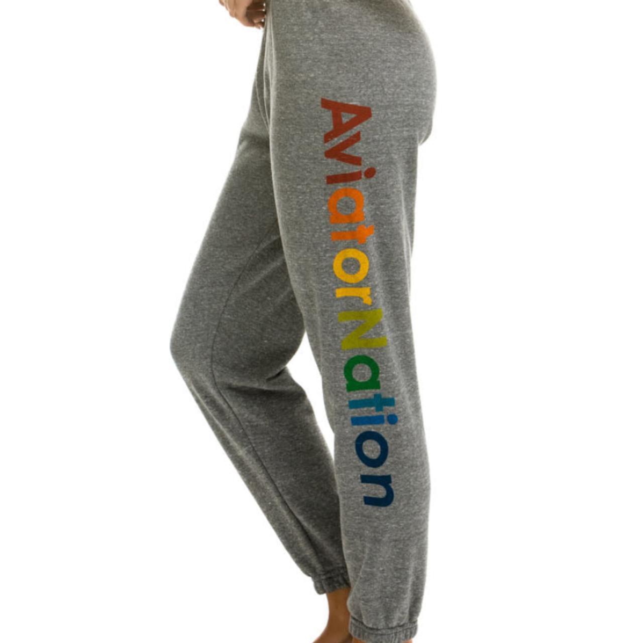 Aviator Nation Women's Grey Joggers-tracksuits | Depop