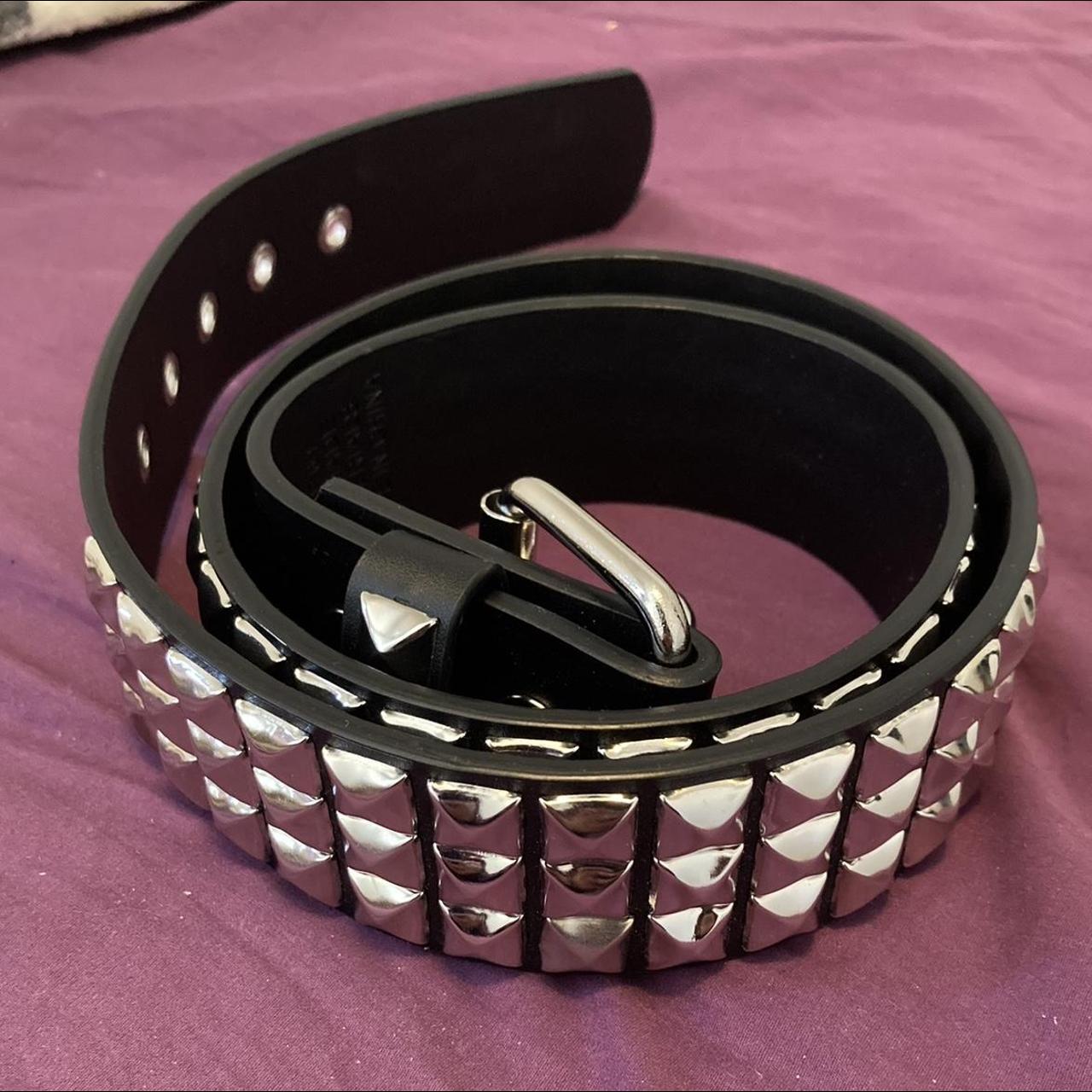 Studded Hot Topic belt, worn once and has been in my... - Depop