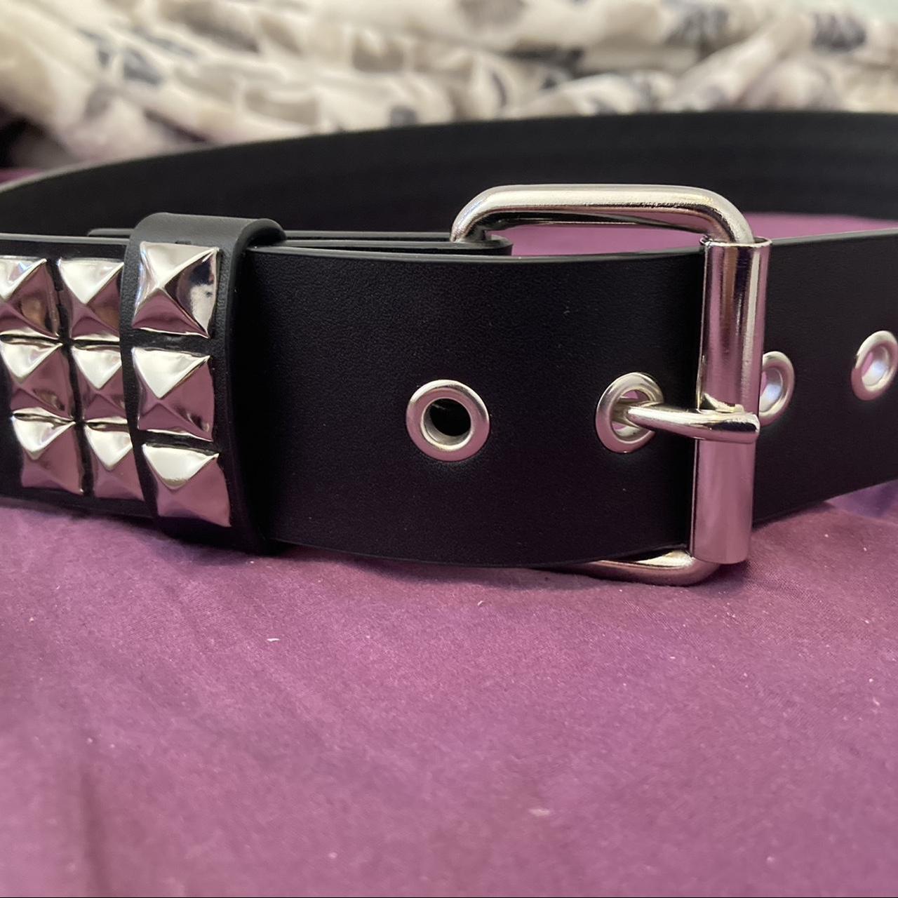 Studded Hot Topic belt, worn once and has been in my... - Depop