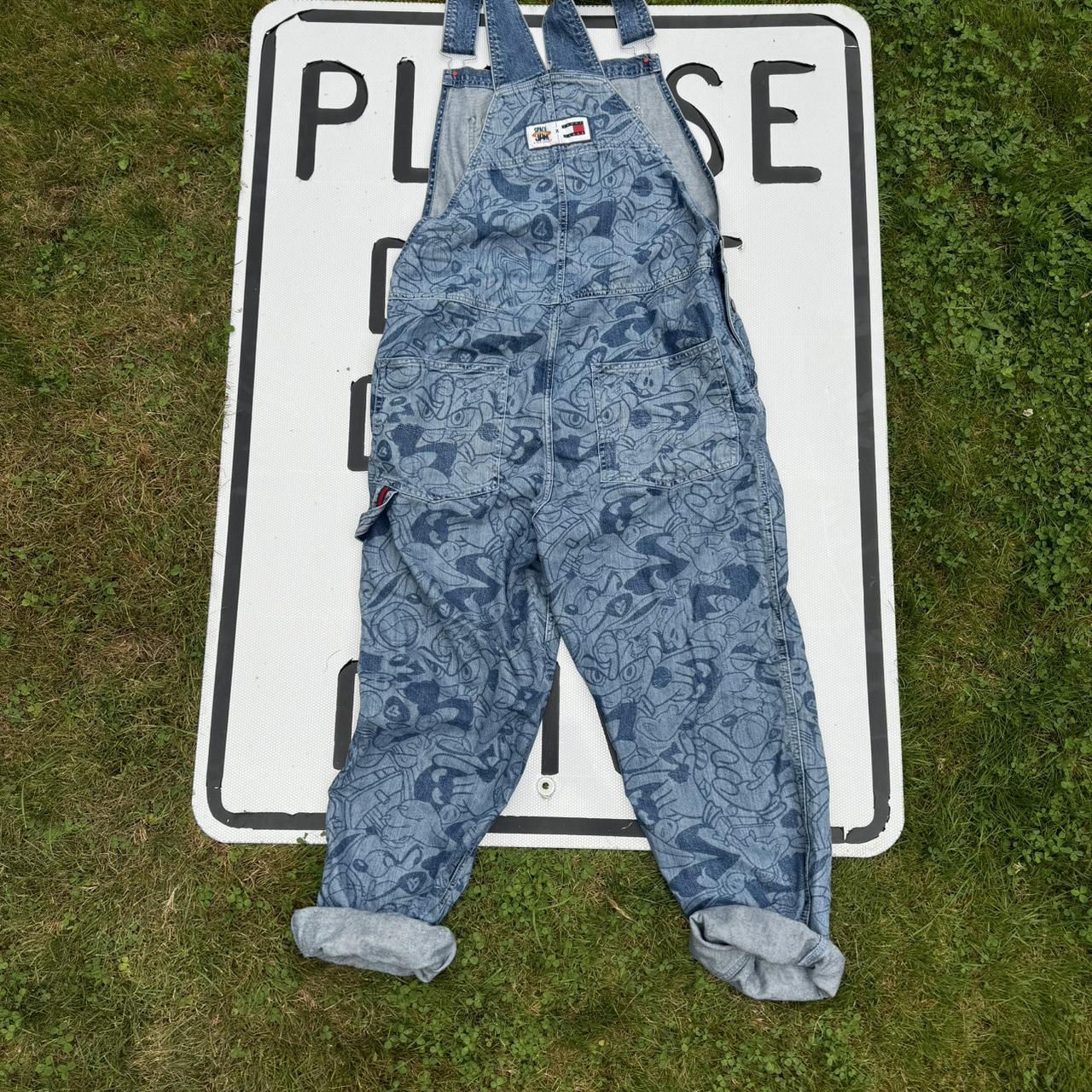 Tommy Jeans x Space Jam Overalls Worn twice and in... | Depop
