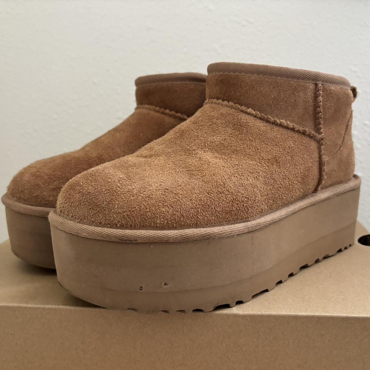ugh classic ultra mini platform boots in... - Depop
