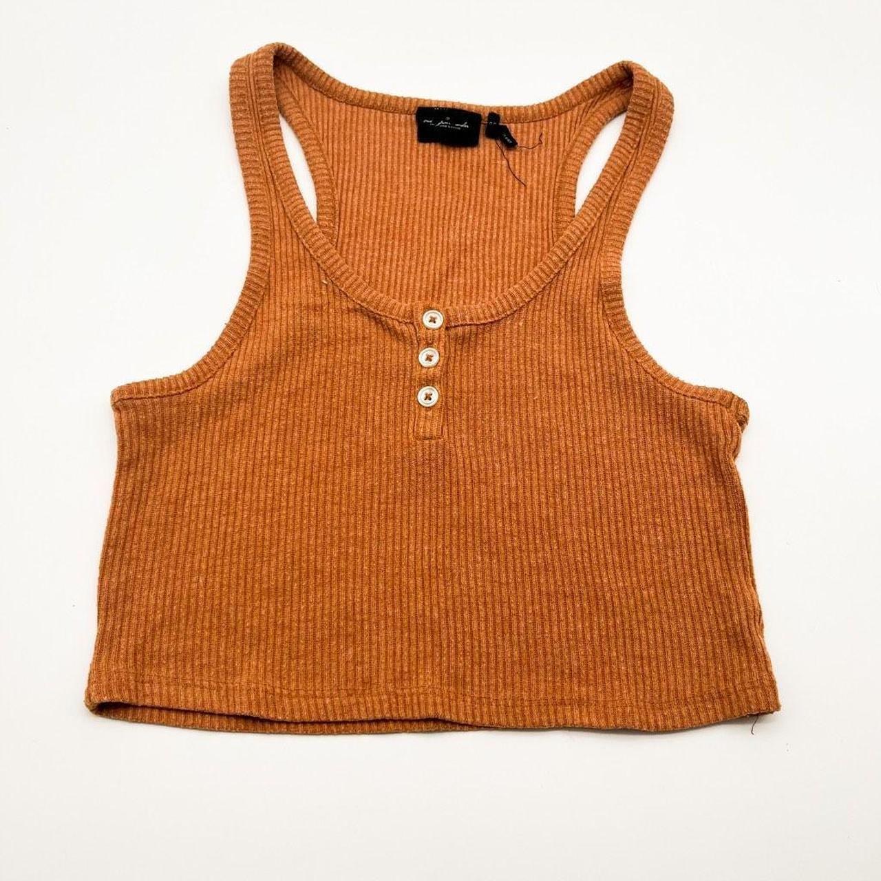 Urban Outfitters Out From Under Ribbed Crop Top Tank... - Depop