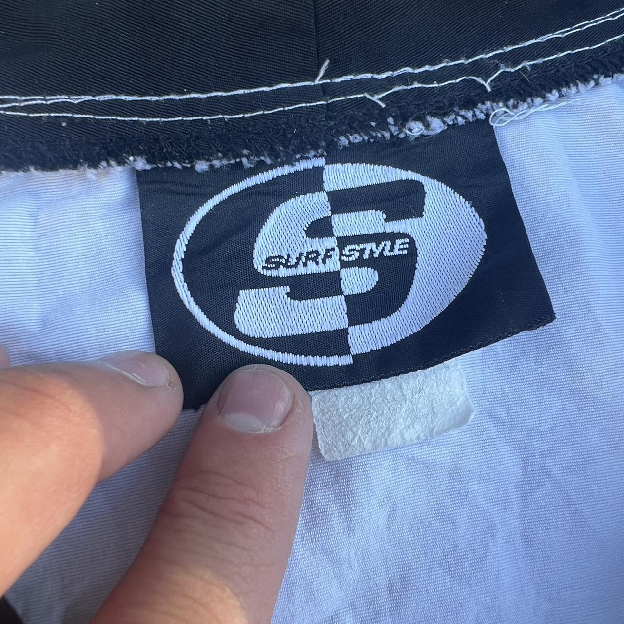 Vintage 90s White Surf Style Pullover Windbreaker... - Depop