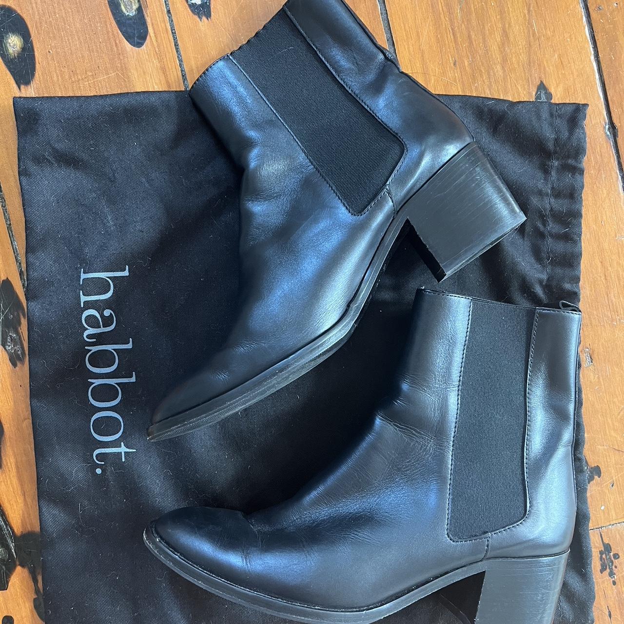 ‘Beans’ classic black leather Habbot boots size 38.... - Depop
