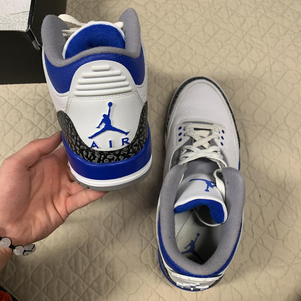 Jordan Retro 3 Racer Blue - Depop