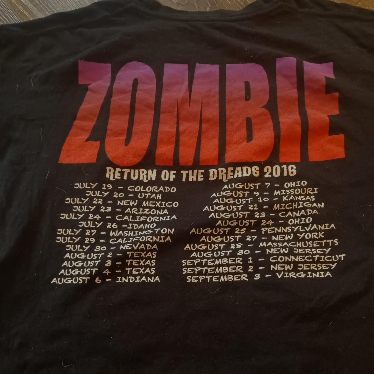 rob zombie tour tee ⛧ from the 2016 return of the... - Depop