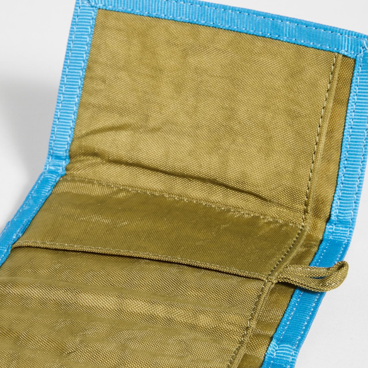 Baggu Women's Blue and Yellow Wallet-purses | Depop