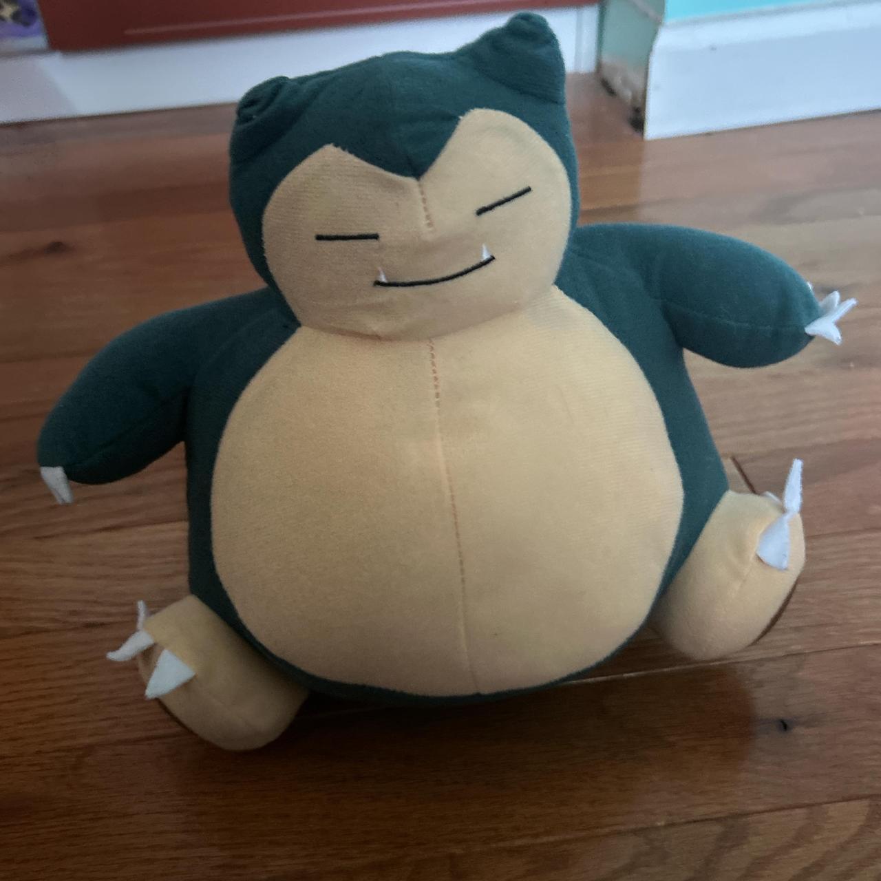 Green and black Snorlax plush toy | Depop