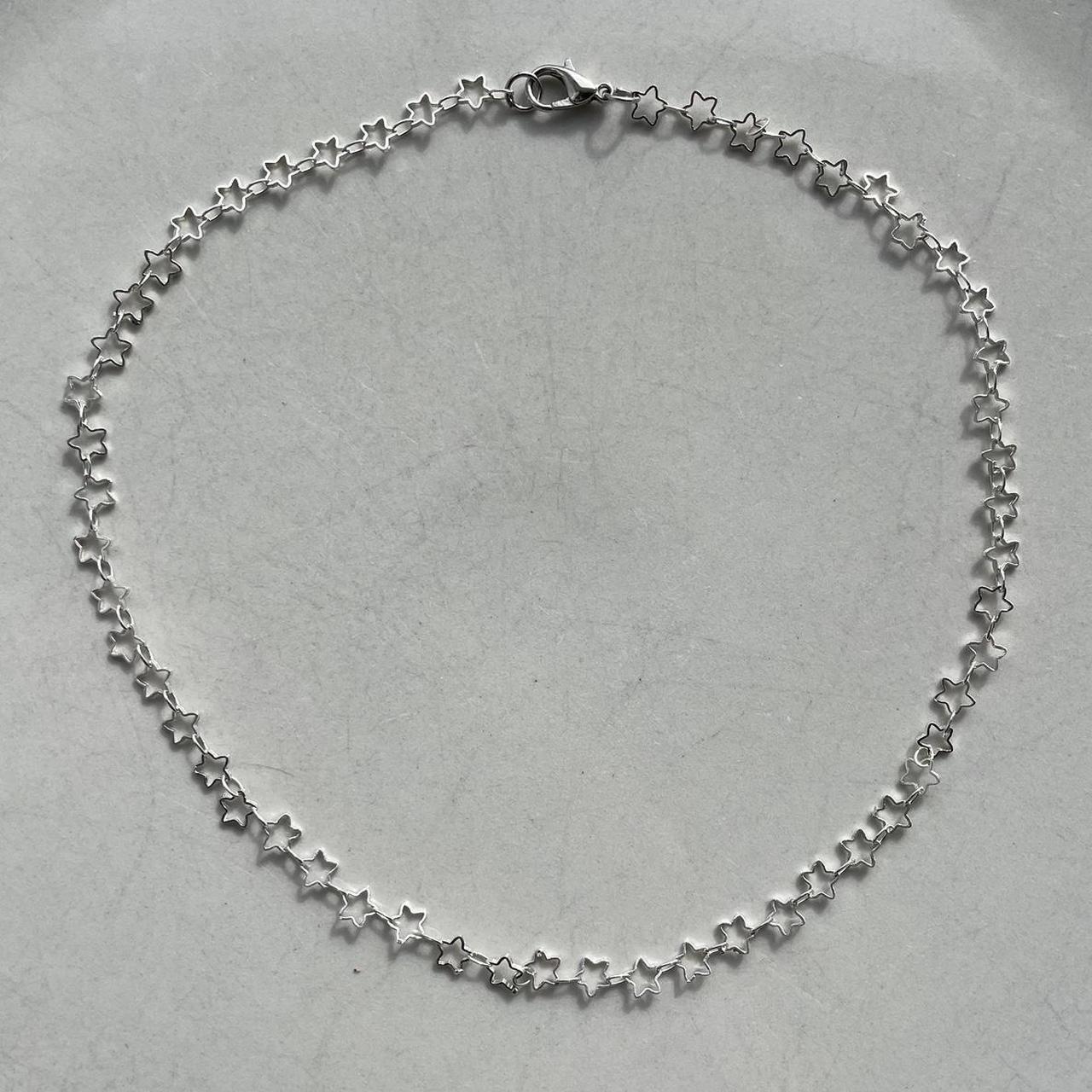 15” silver star chain necklace. handmade by me🤍... - Depop