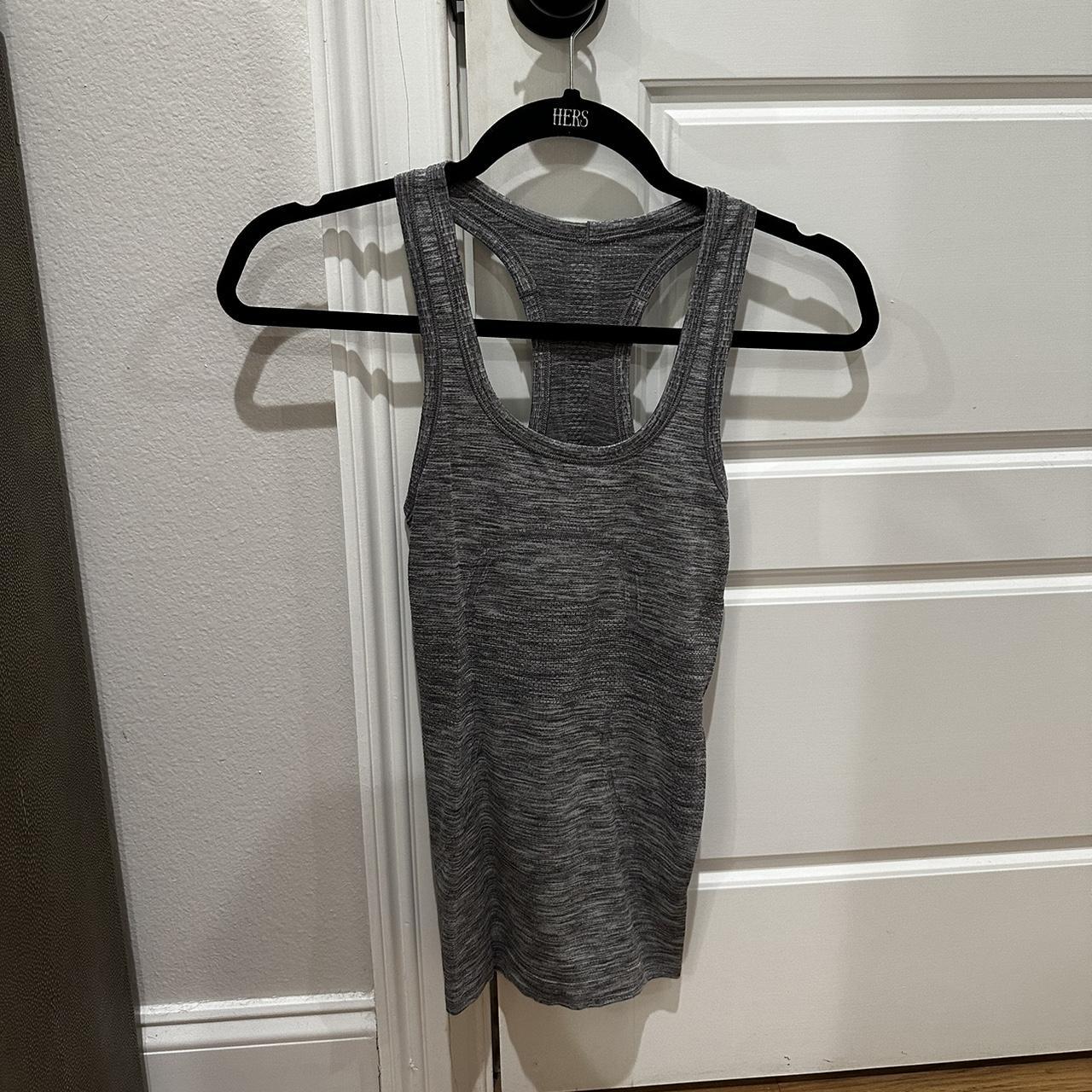 Lululemon grey swiftly tech tank top, worn... - Depop