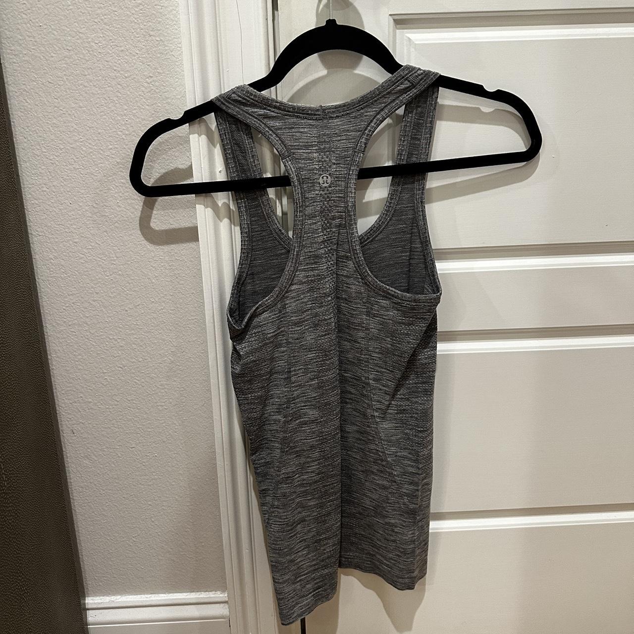 Lululemon grey swiftly tech tank top, worn... - Depop