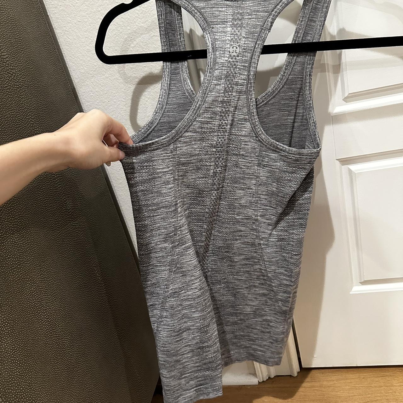 Lululemon grey swiftly tech tank top, worn... - Depop
