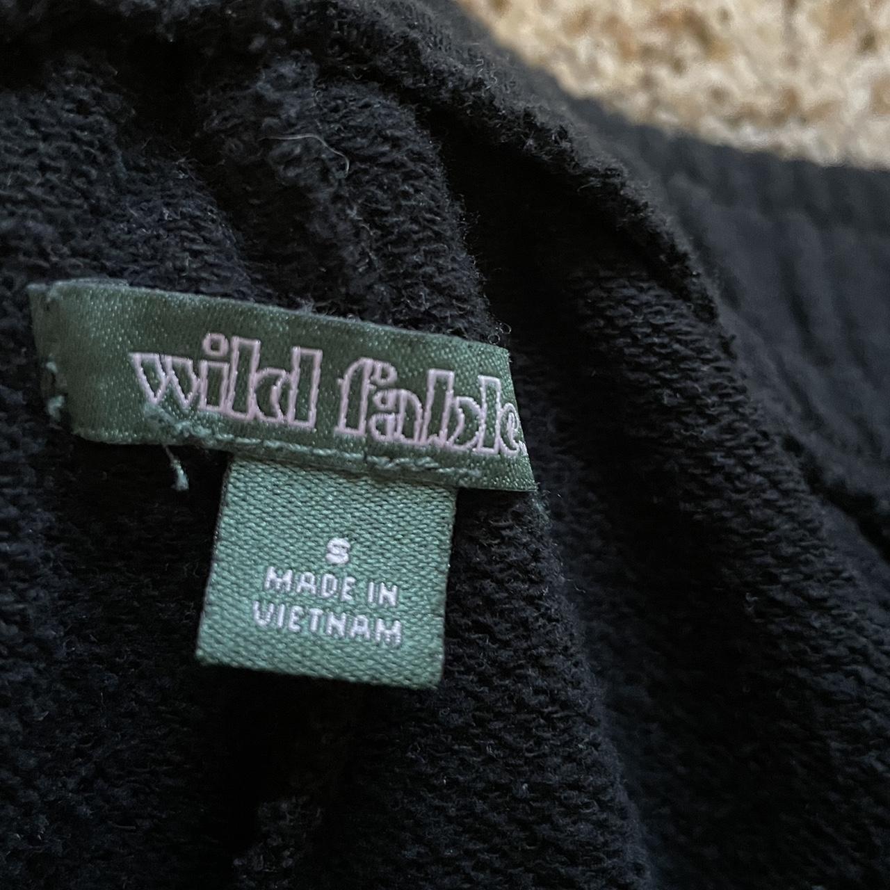 Black wild fable French terry flare sweatpants. Size... - Depop