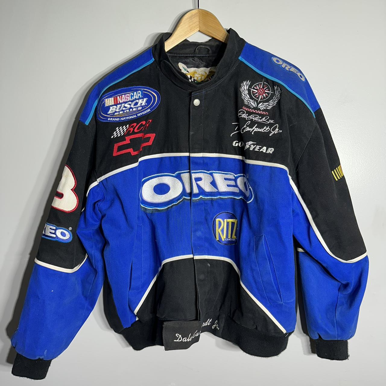Vintage Oreo / Ritz NASCAR Bomber Jacket •In great... - Depop