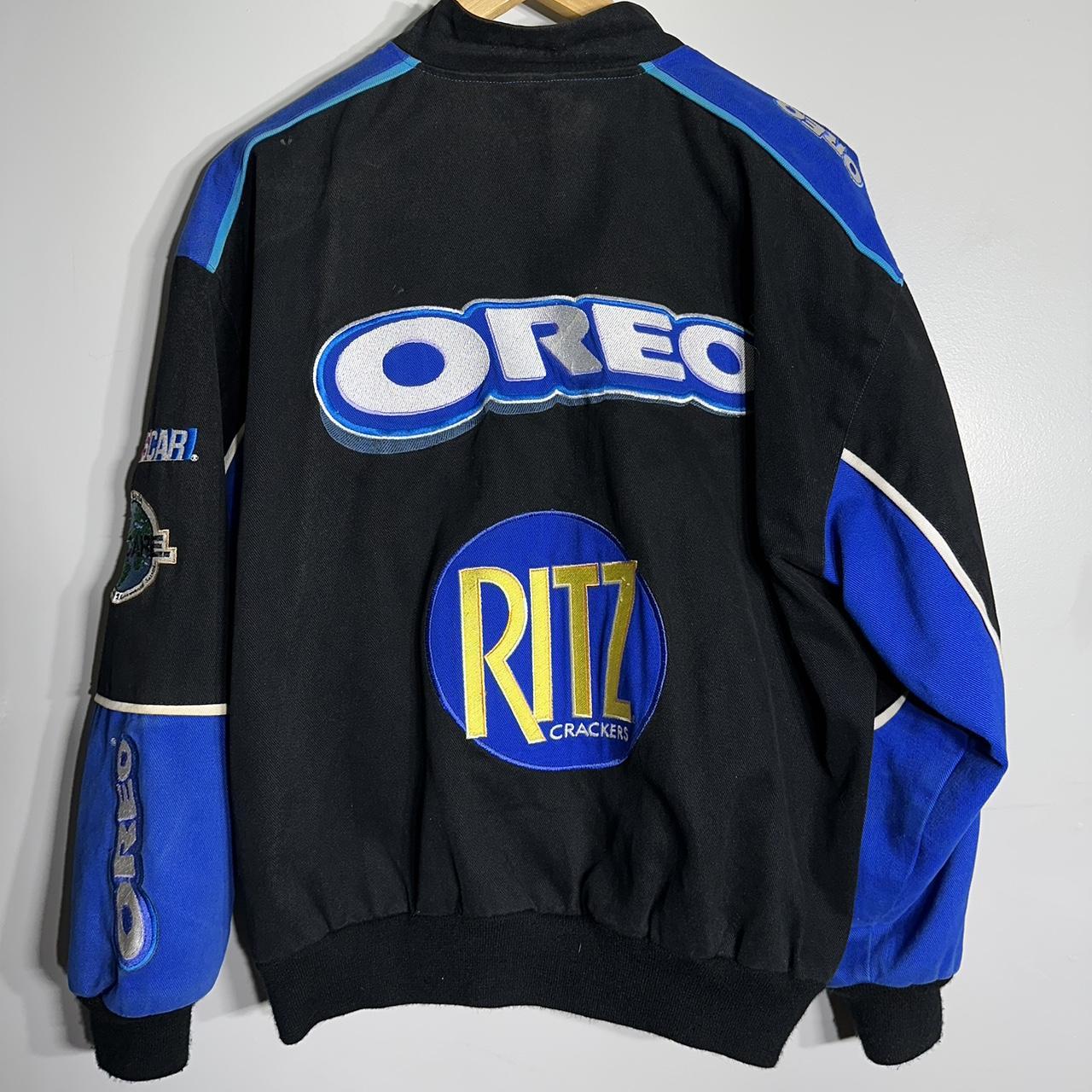 Vintage Oreo / Ritz NASCAR Bomber Jacket •In great... - Depop