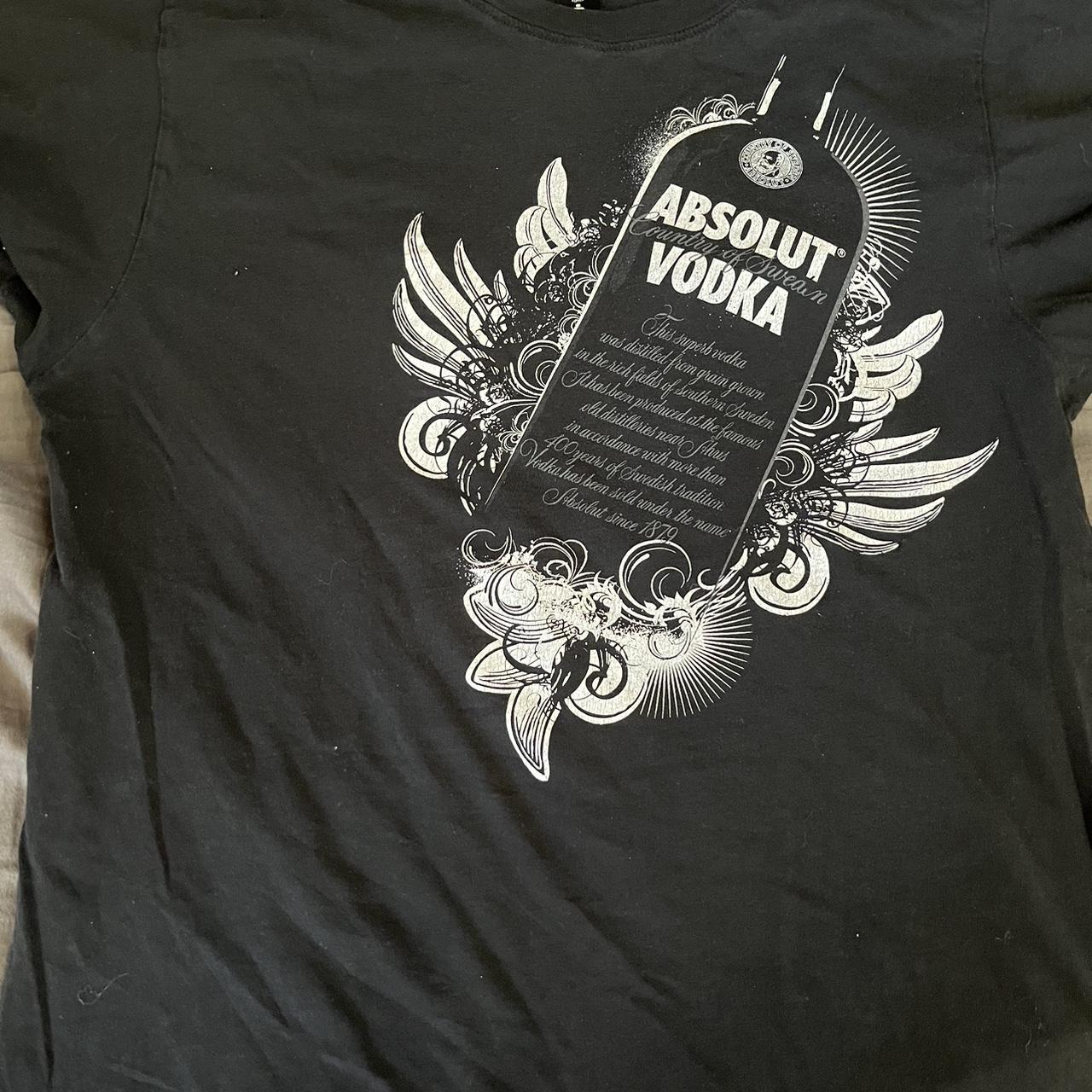 absolut vodka t shirt size medium #trashy #y2k... - Depop