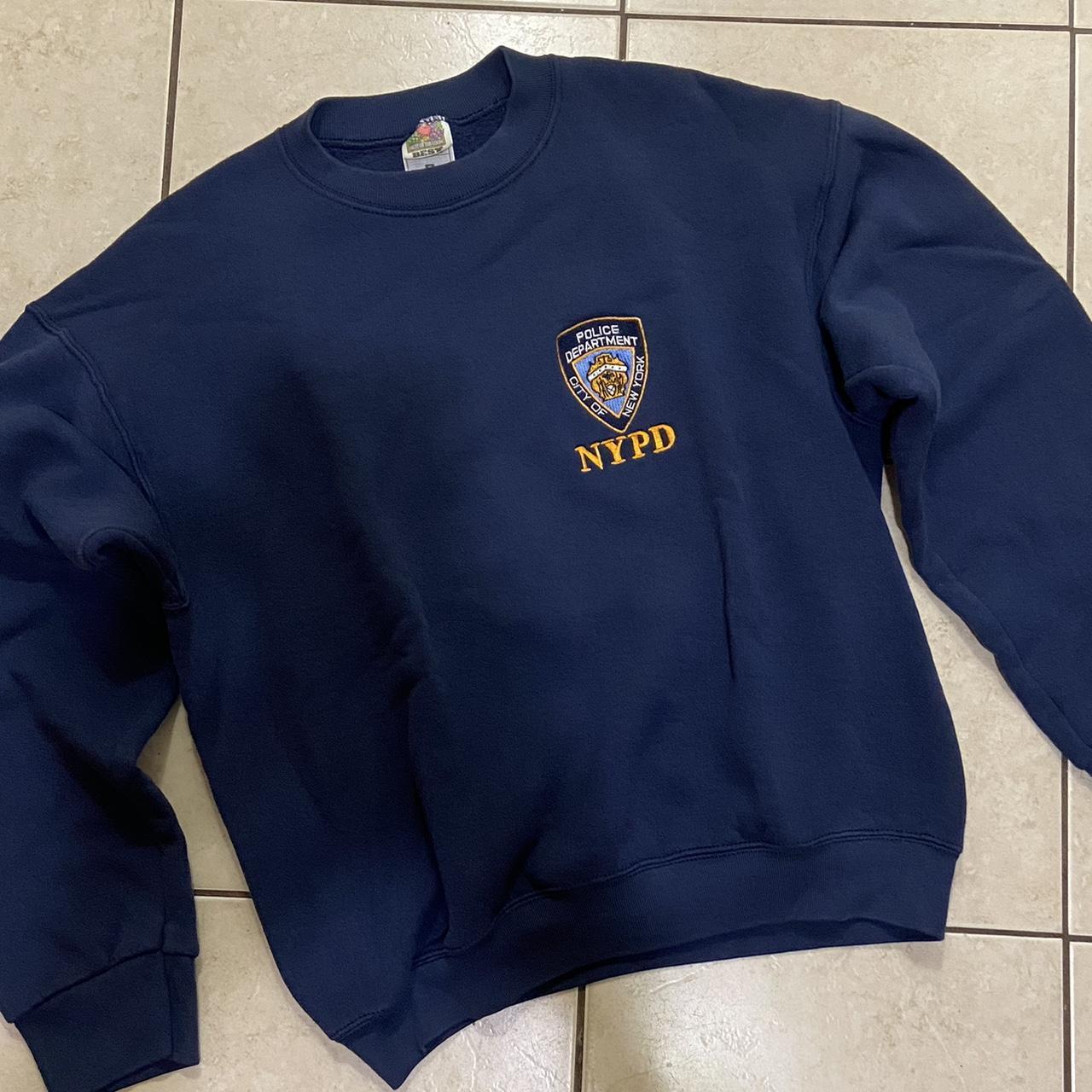 NYPD crewneck sweater police dept pullover... - Depop