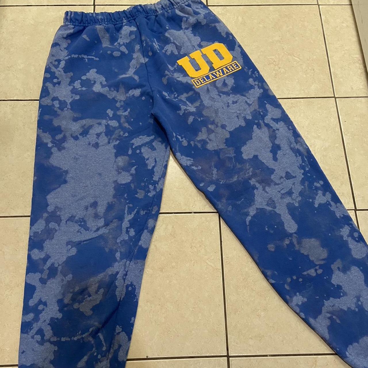 University of Delaware sweatpants bleached college... - Depop