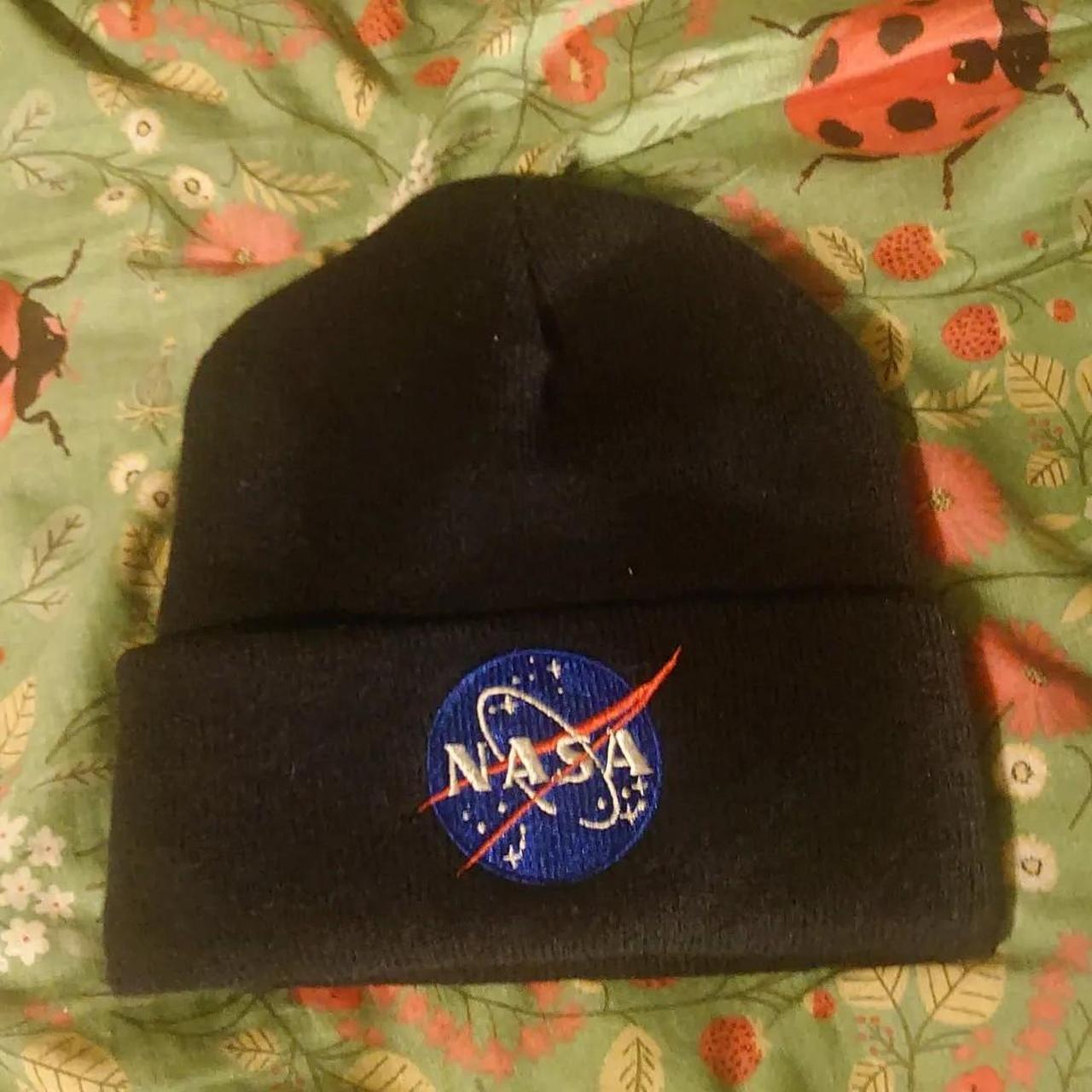NASA beanie in navy #nasa #merch #hats #beanie #navy - Depop