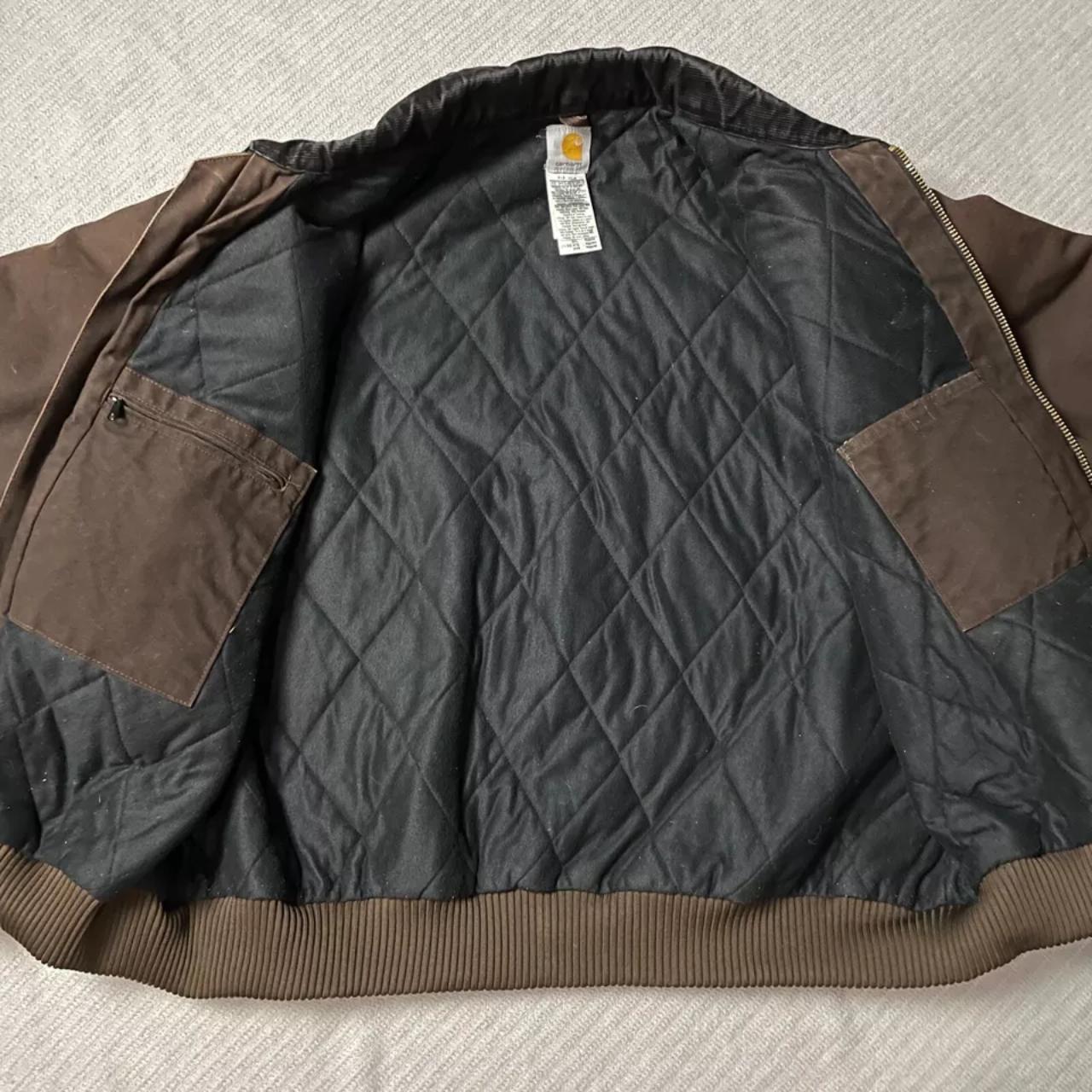 Carhartt Jacket Mens 2XL Brown Santa Fe Duck Quilt... - Depop