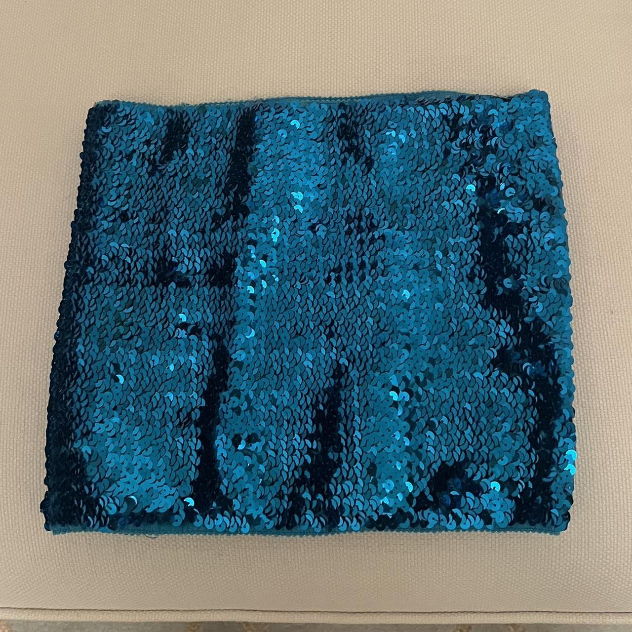 Sparkly blue party top SIZE: M RRP: 30 Selling... - Depop