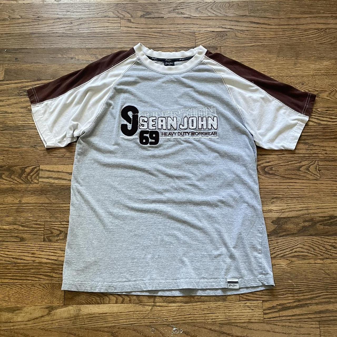 1990’s Sean John embroidered t-shirt men’s L - Depop