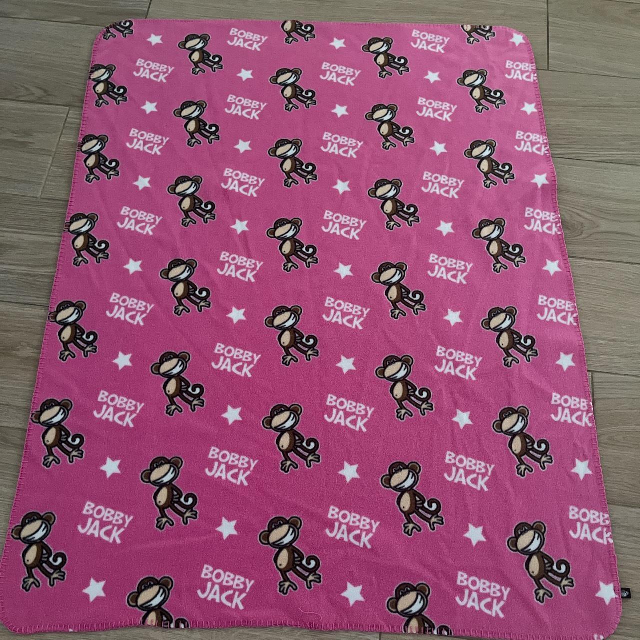 y2k bobby jack pink blanket! super cute n no... - Depop