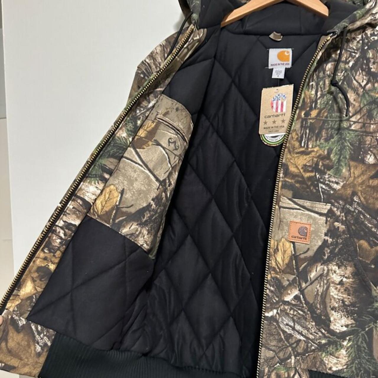 Carhartt USA Real Tree Camo Zip Hooded Jacket... - Depop