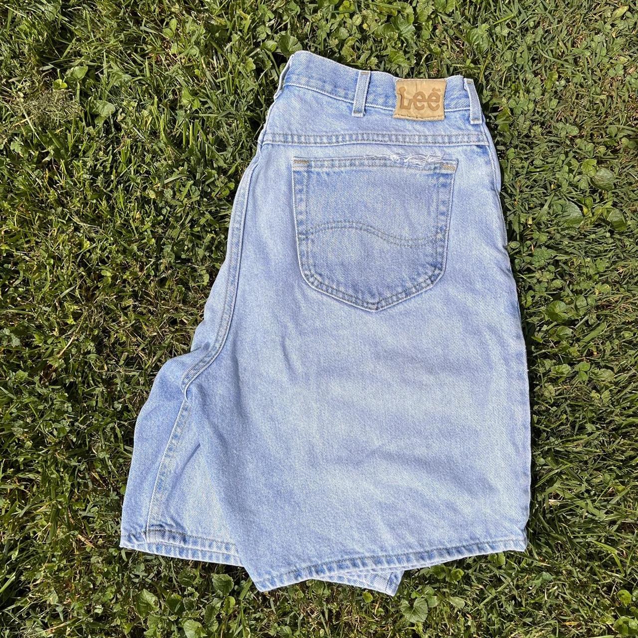 Light Blue Lee Shorts Size 36 - Depop