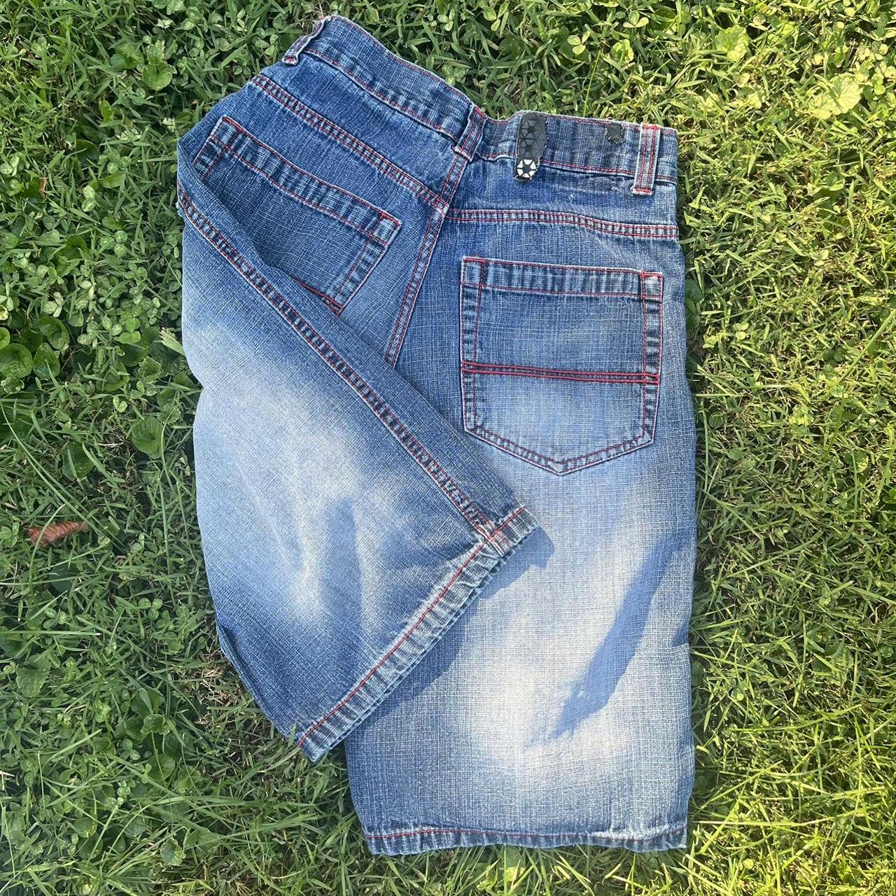 Southpole - red stitch faded shorts 🌲 the tag is... - Depop