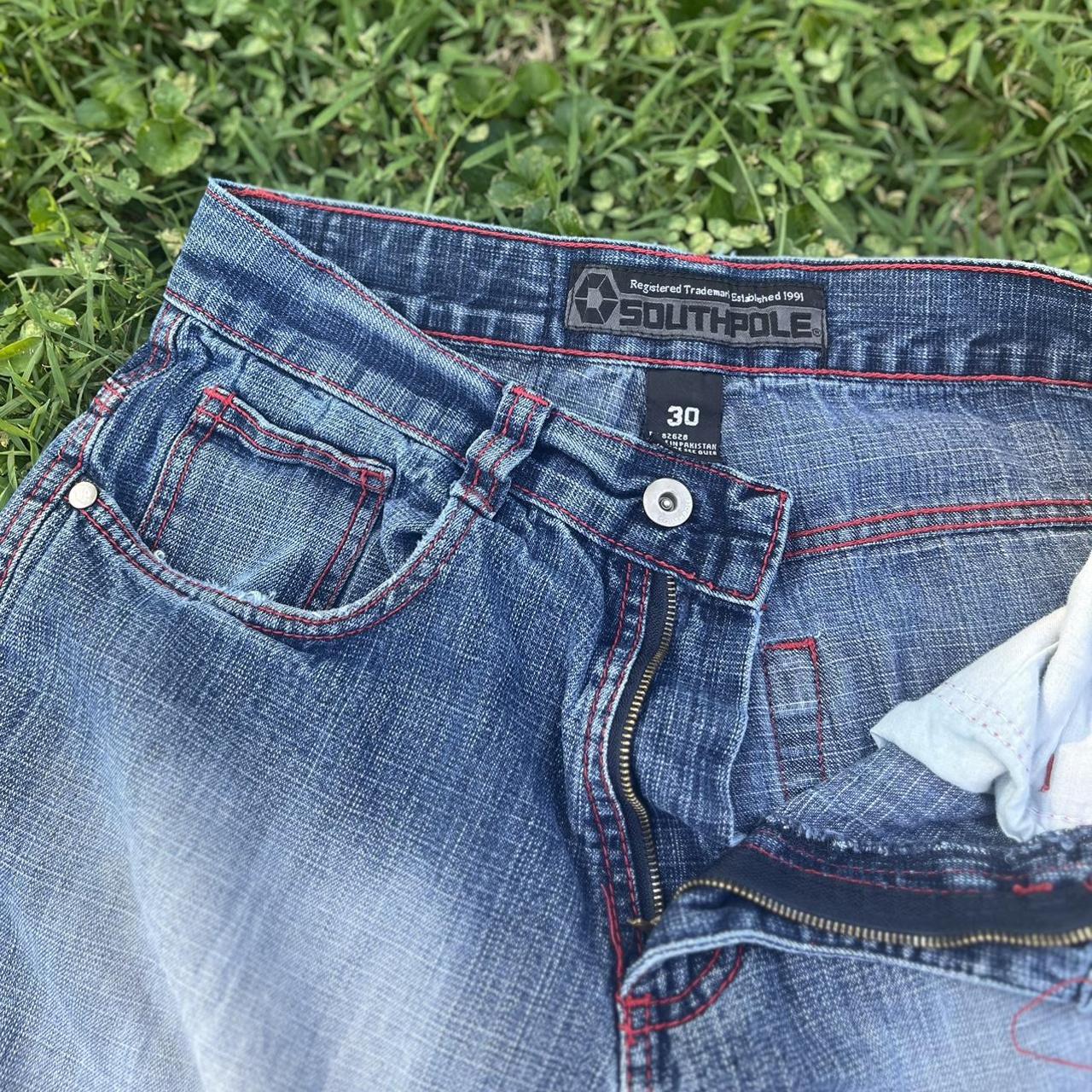 Southpole - red stitch faded shorts 🌲 the tag is... - Depop