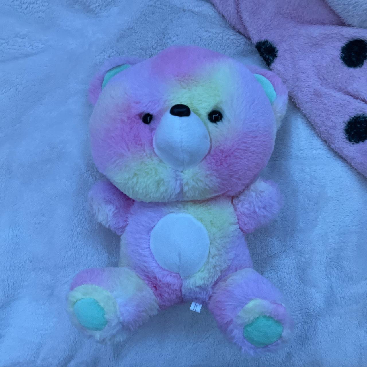 multicolor bear plush - Depop