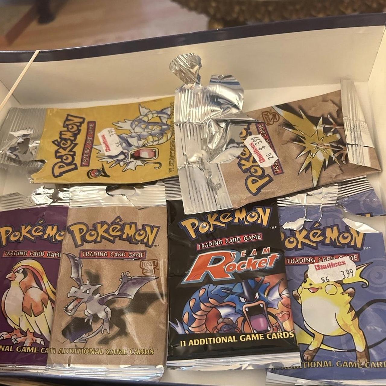 Pokemon card wrappers fossil team rocket Pokemon... - Depop