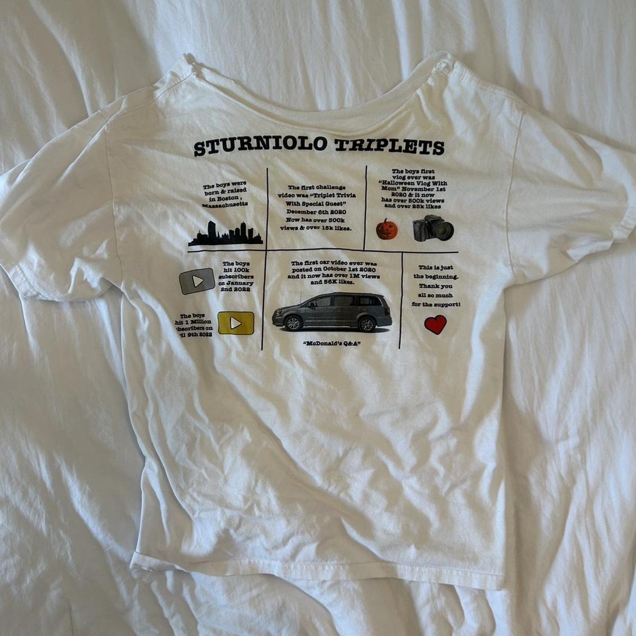 Sturniolo triplets 3 million merch I cut it to be... | Depop