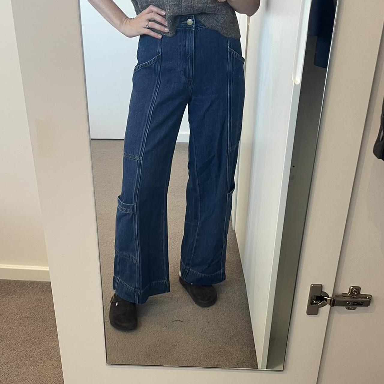 Gorman high-waisted wide leg denim jeans Never worn... | Depop