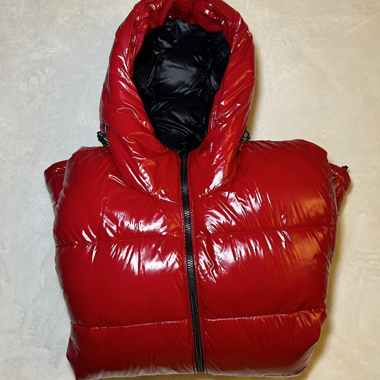 Calvin Klein mens red puffer jacket #beyoncé... - Depop