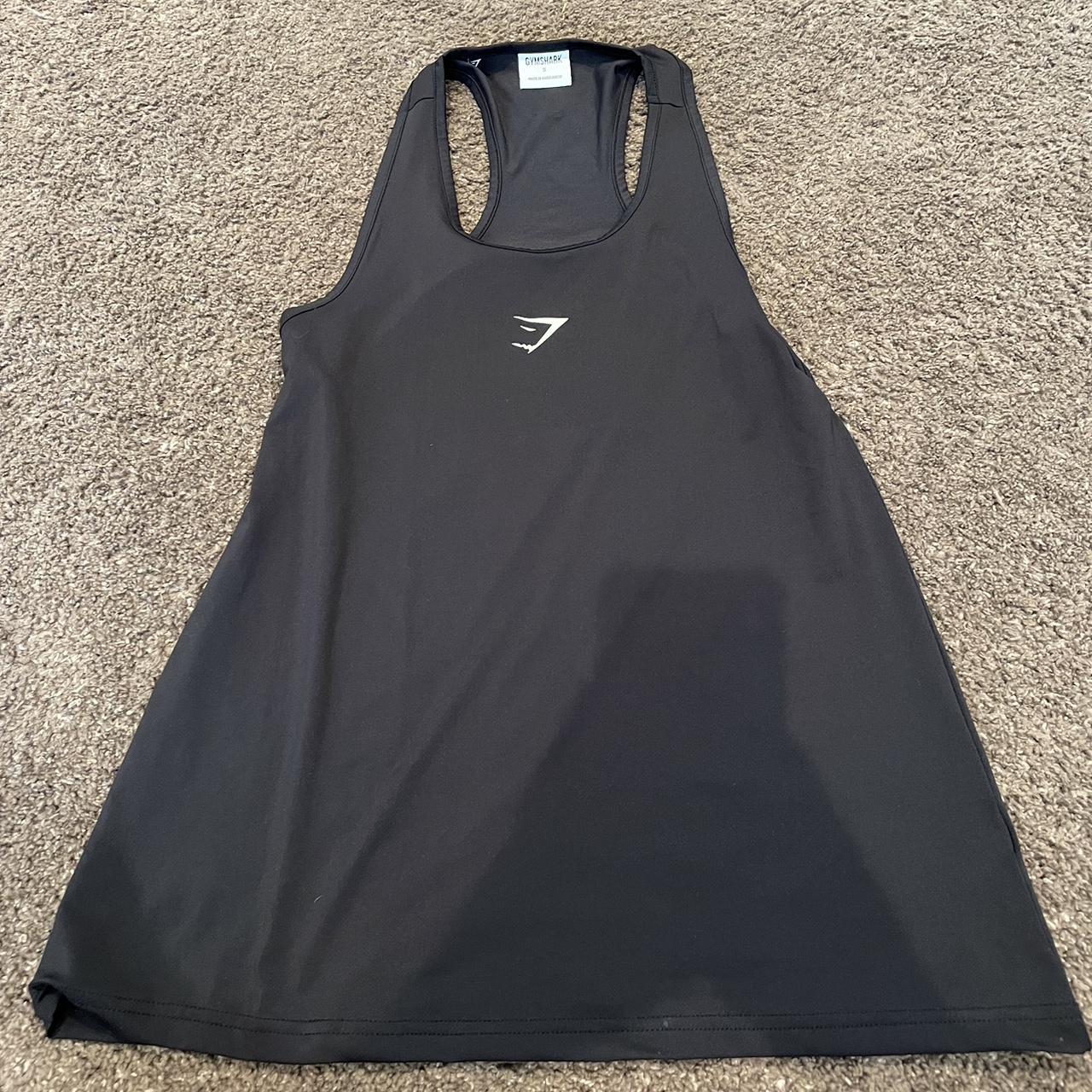 Gymshark black singlet Never worn Size S (8-10) - Depop