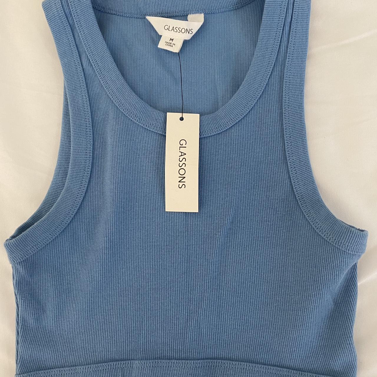super cute glassons tank - Depop