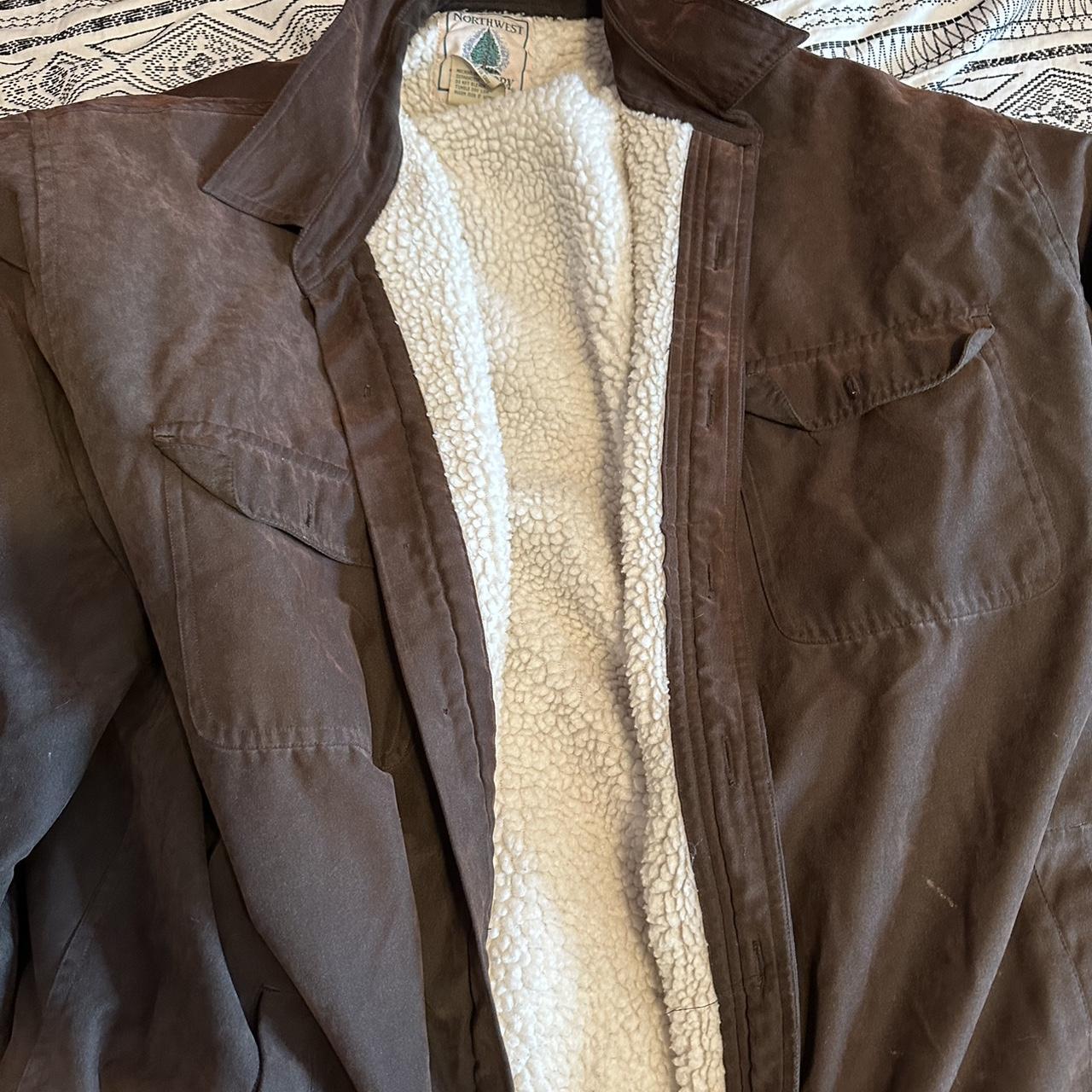 Northwest territory XL brown vintage jacket has some... - Depop