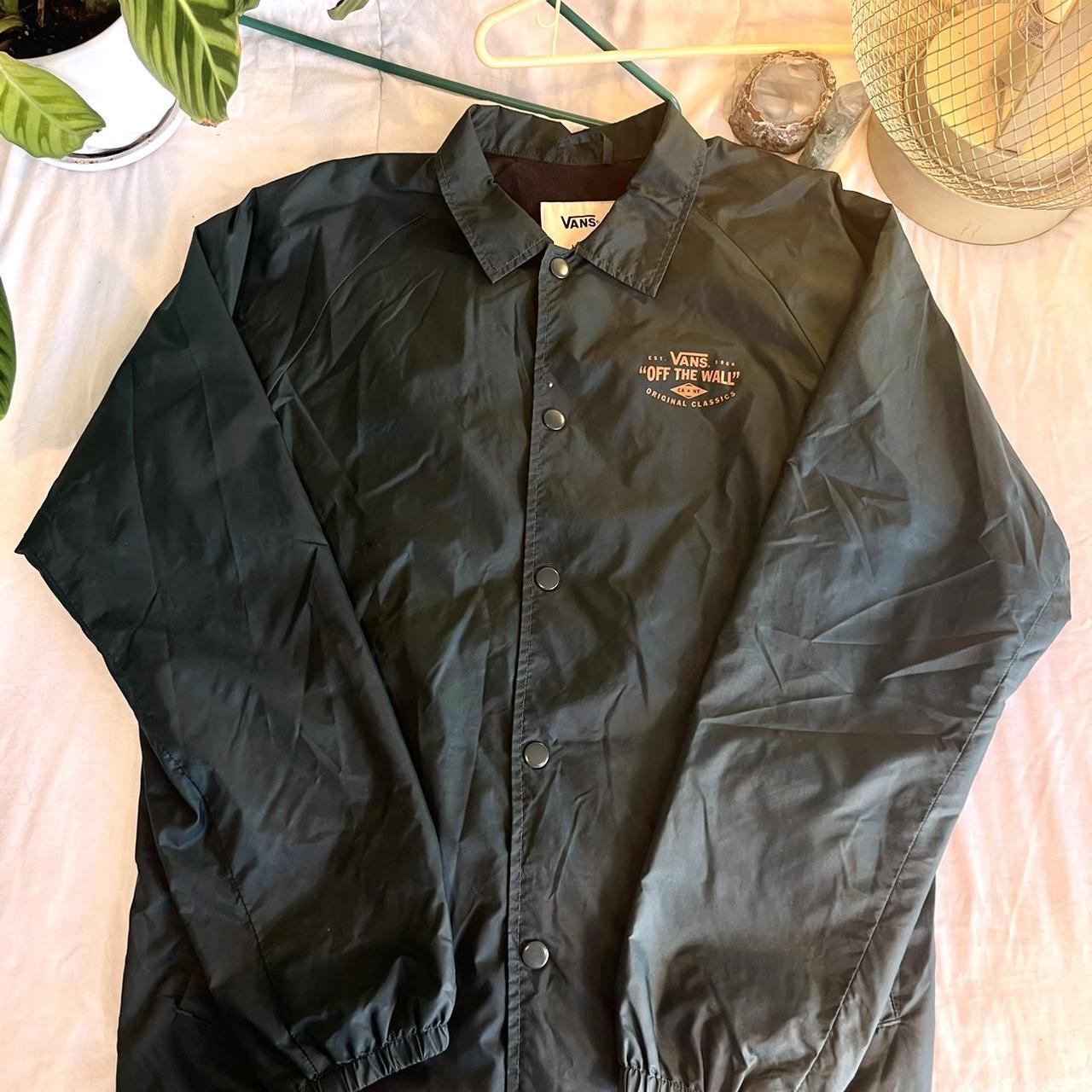 Cool lightweight Vans bomber jacket! Nice forest... - Depop