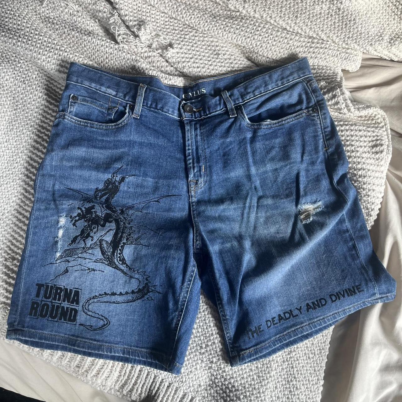custom stylus jean shorts size - 32 material -... - Depop