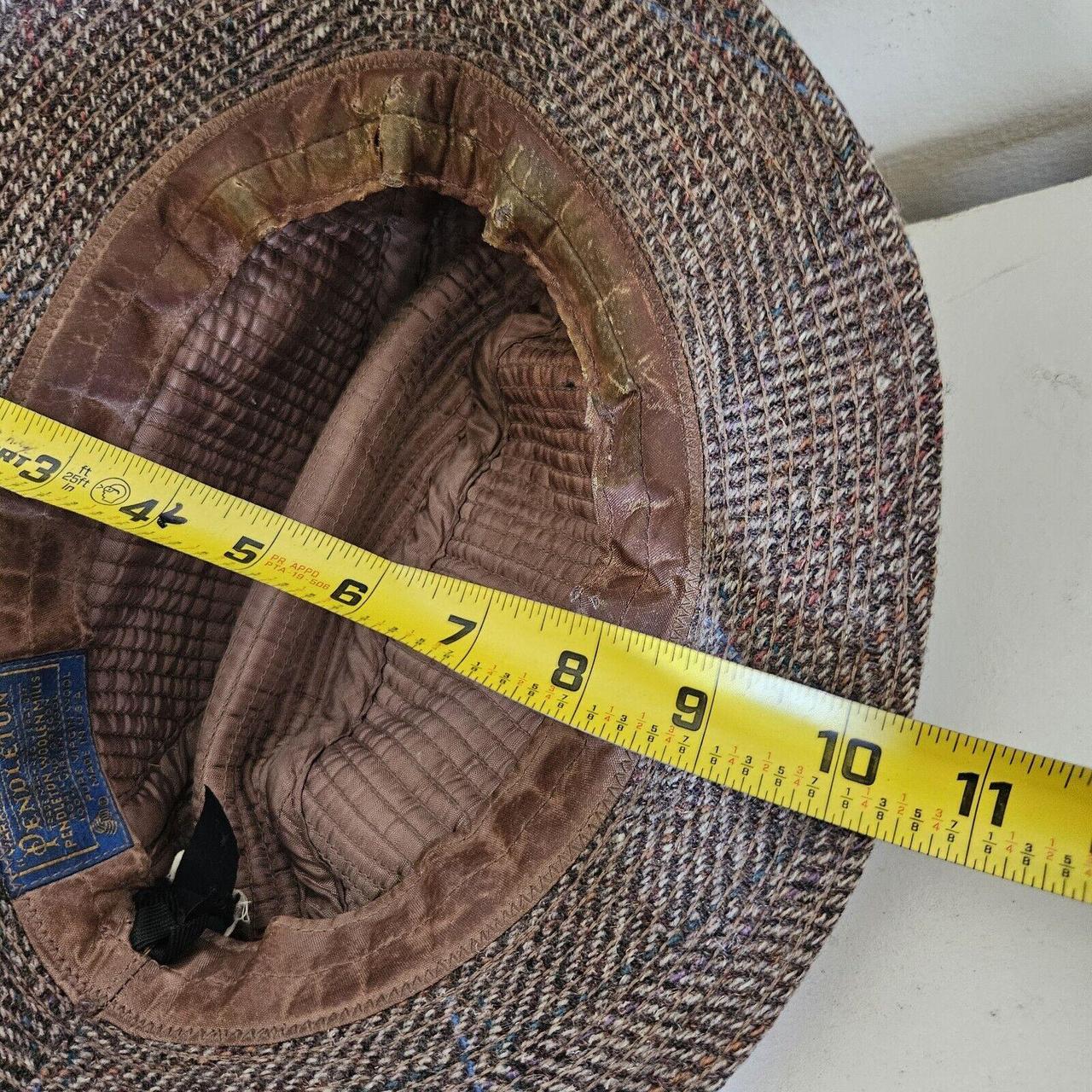 Vtg Pendleton Mens Tweed Pure Wool Fedora Hat Brown... | Depop