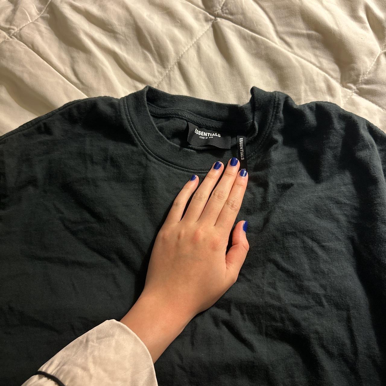 fear of god essentials reflective tee color kinda... - Depop