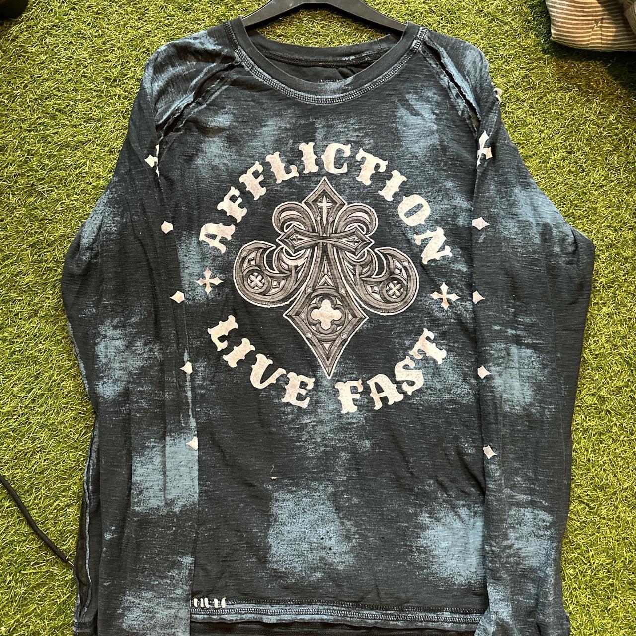 Affliction long sleeve Perfect condition never... - Depop