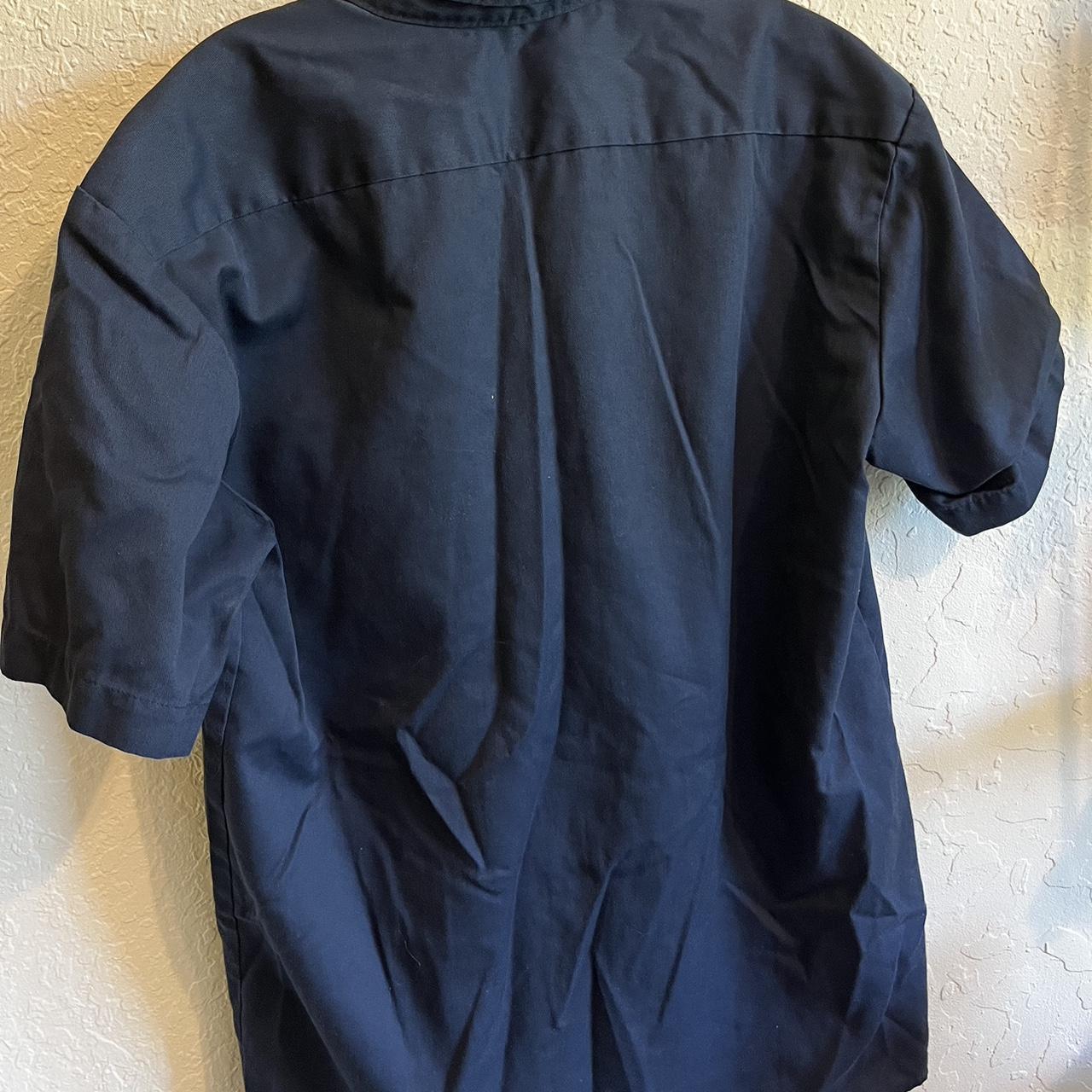 mens dickies collared work shirt, practically new... - Depop