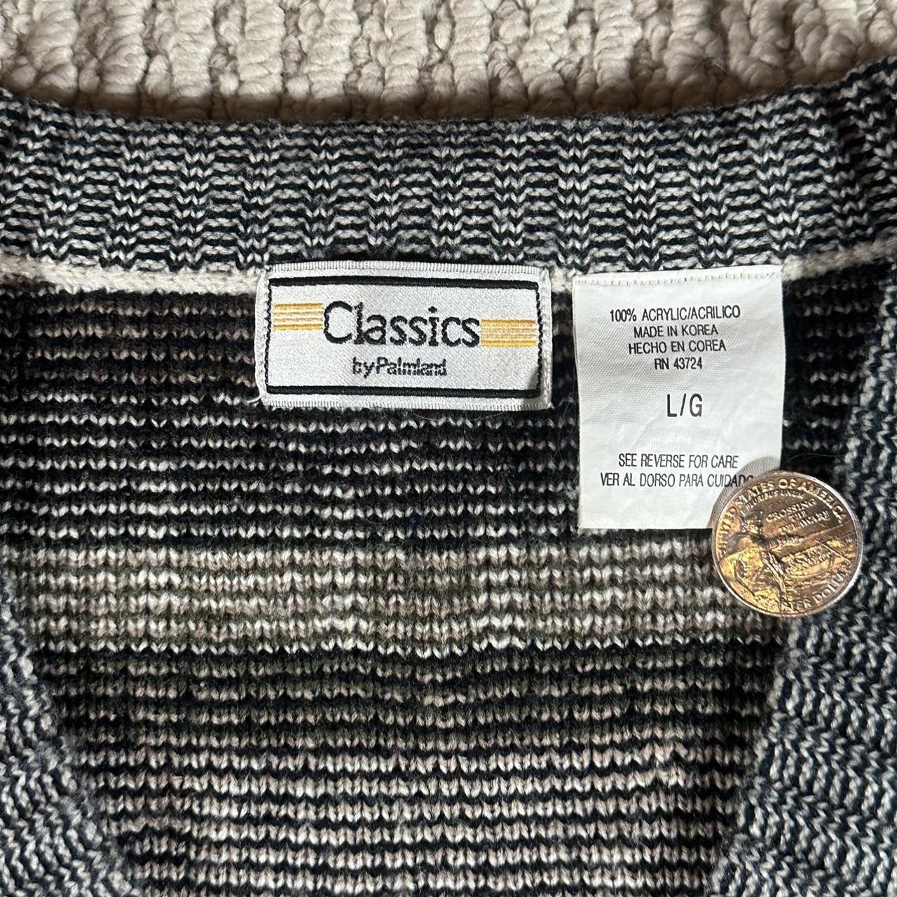 Vintage Classics By Palmland Long Sleeve V-Neck... - Depop