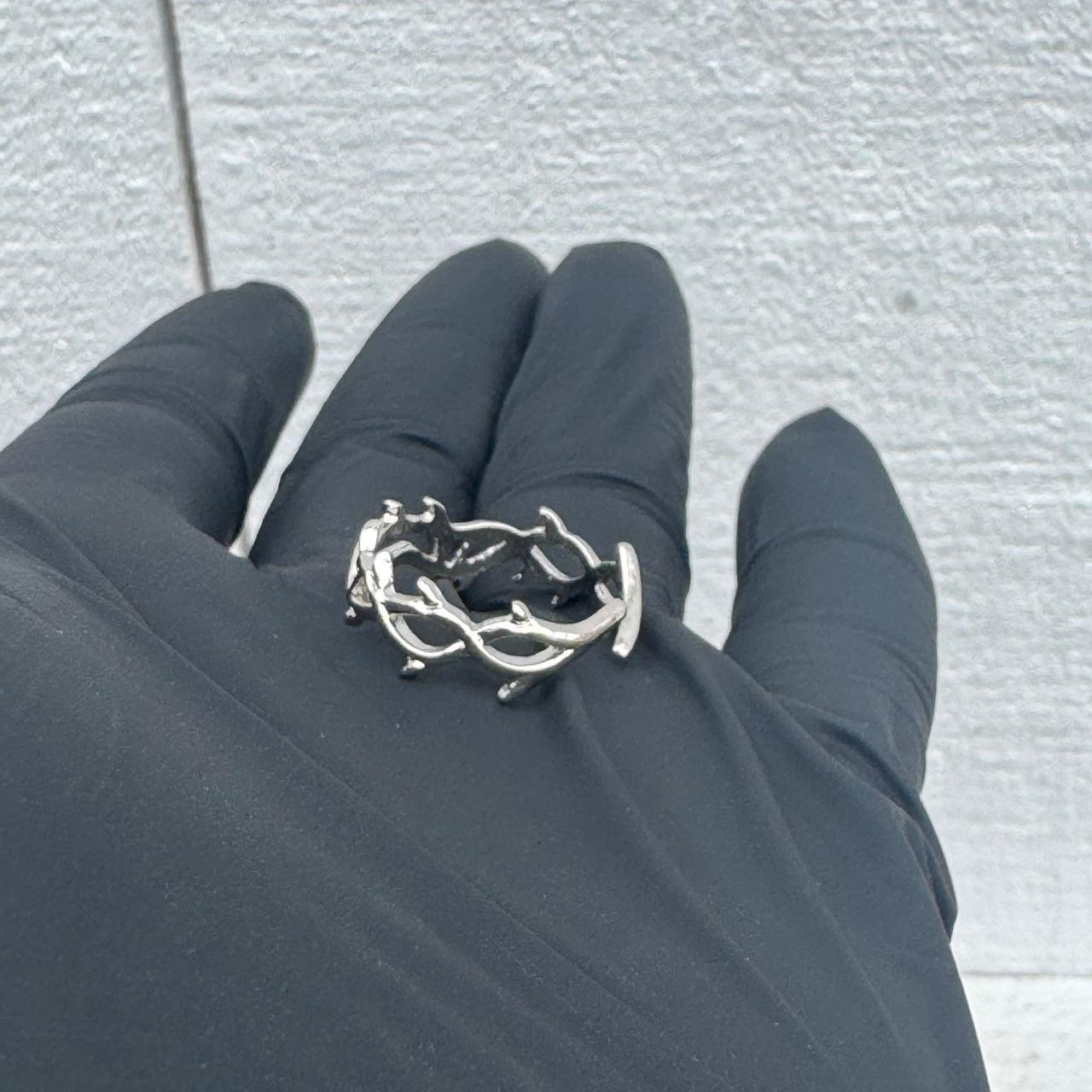 y2k vintage silver Thorns ring unisex :)! size 10... | Depop