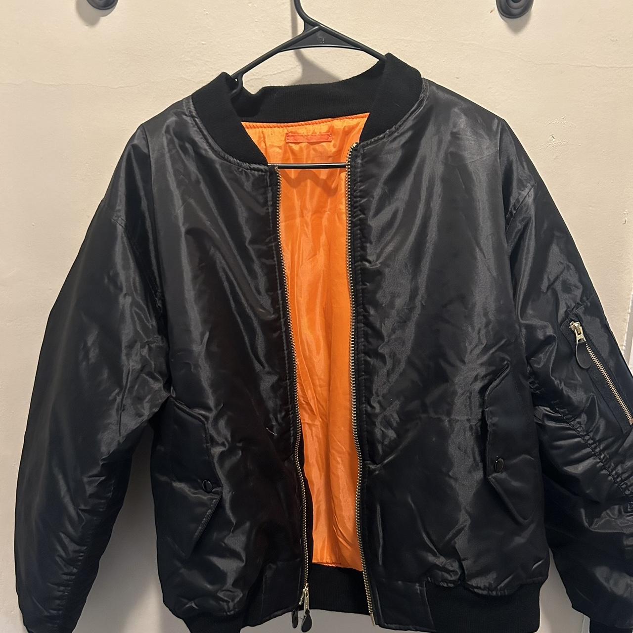 Reversible bomber jacket - Depop